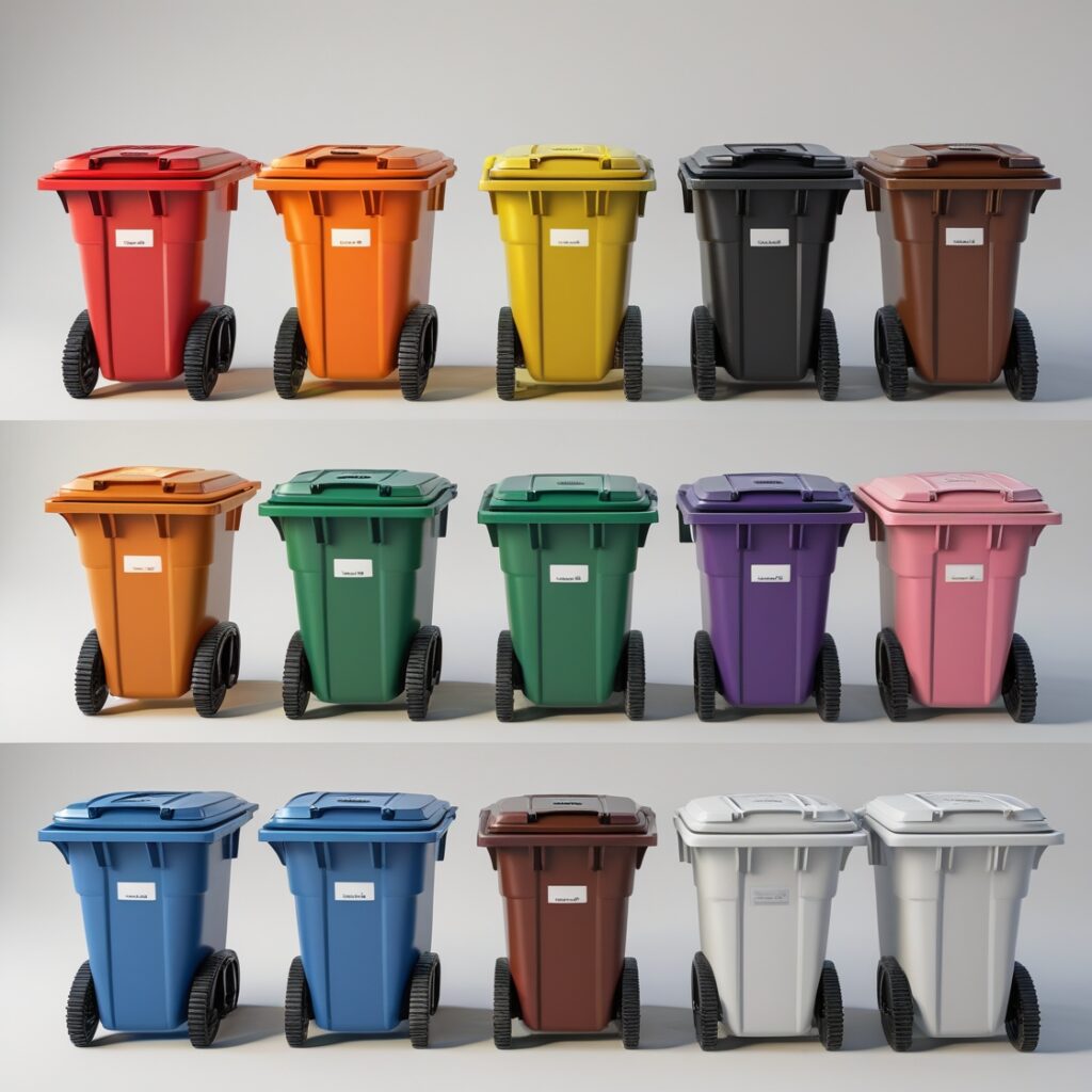 120 liter white wheelie bin – Wheelie Binz