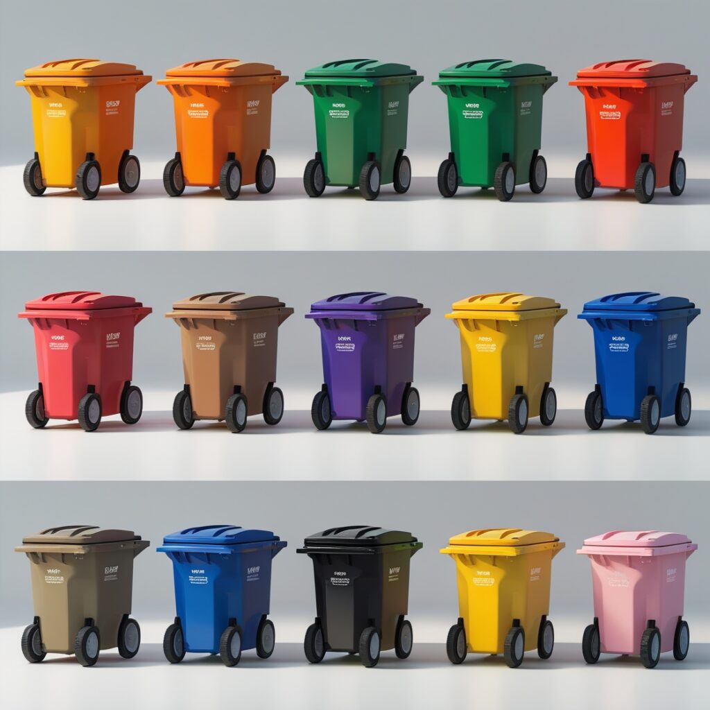 1000 liter yellow wheelie bin – Wheelie Binz